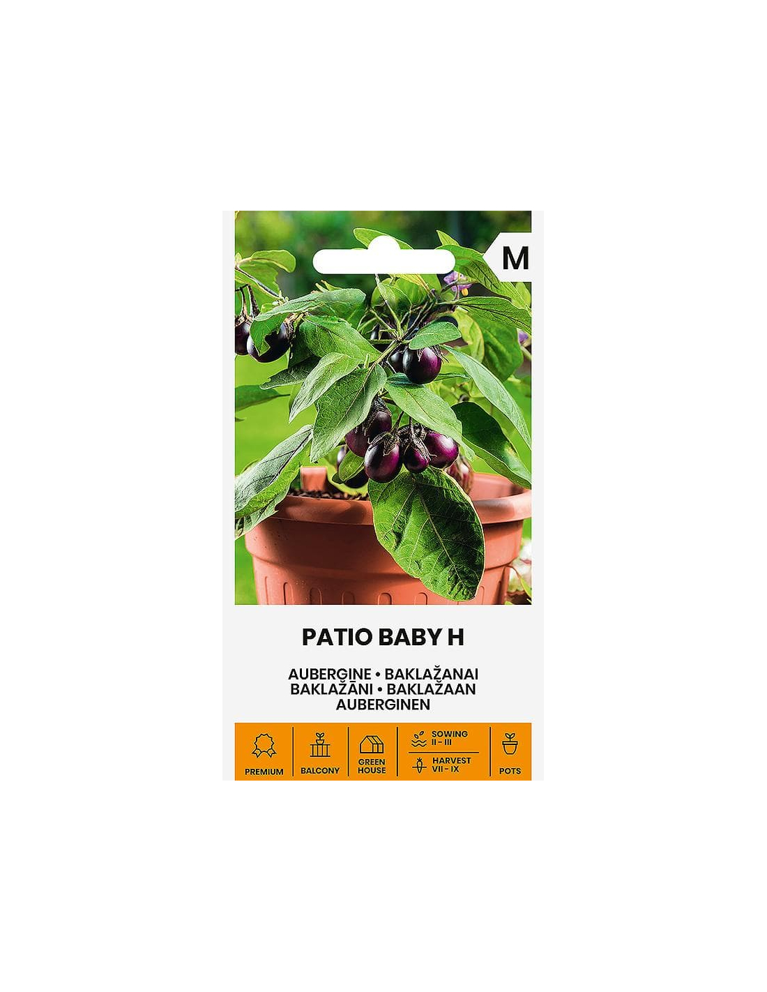 Aubergine PATIO BABY H 🟢 Beste pris - Drivhussenter.no